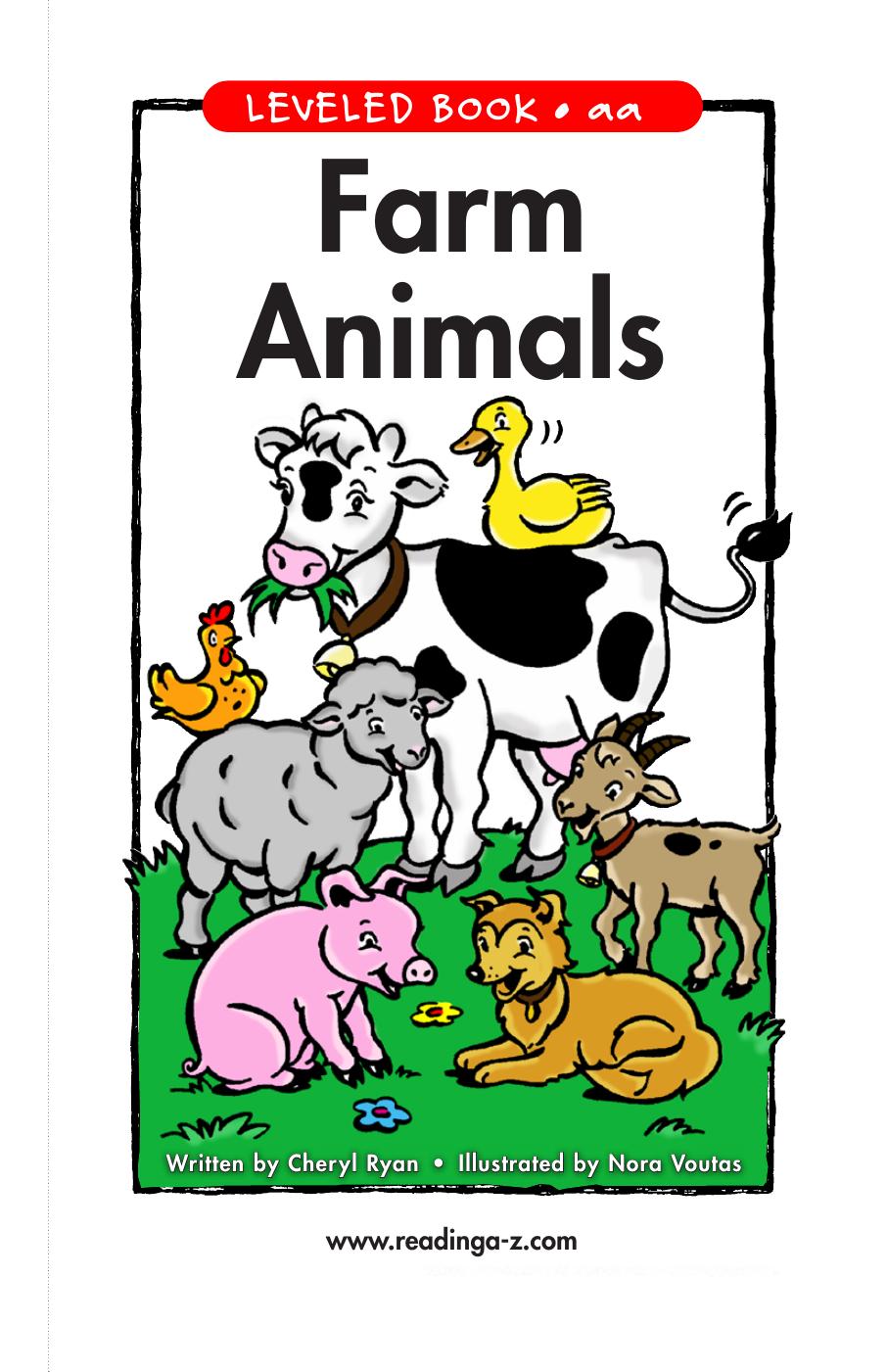 Farm Animals - Touch Stories