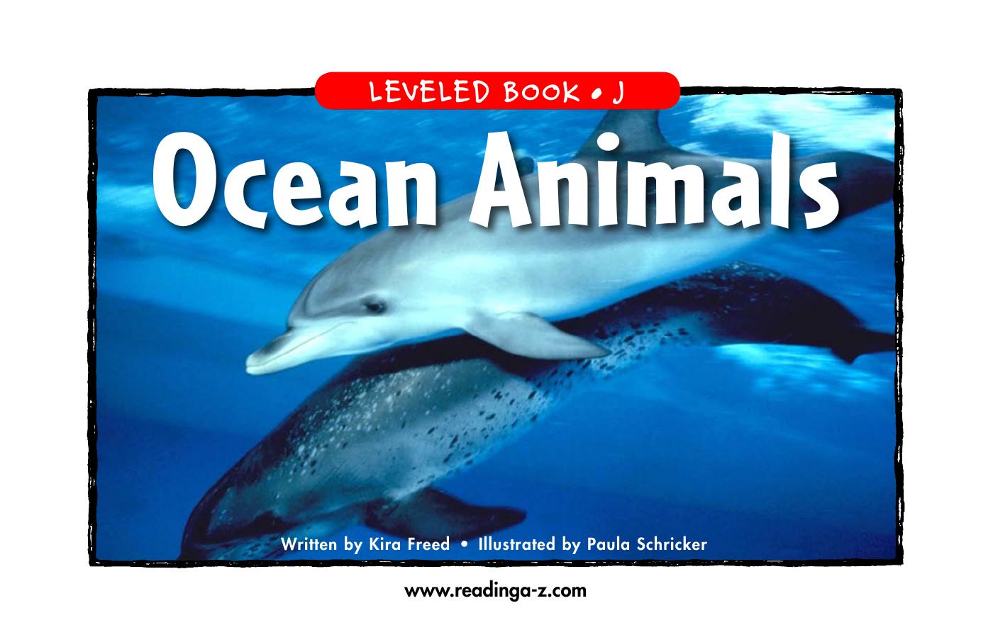 Ocean Animals - Touch Stories