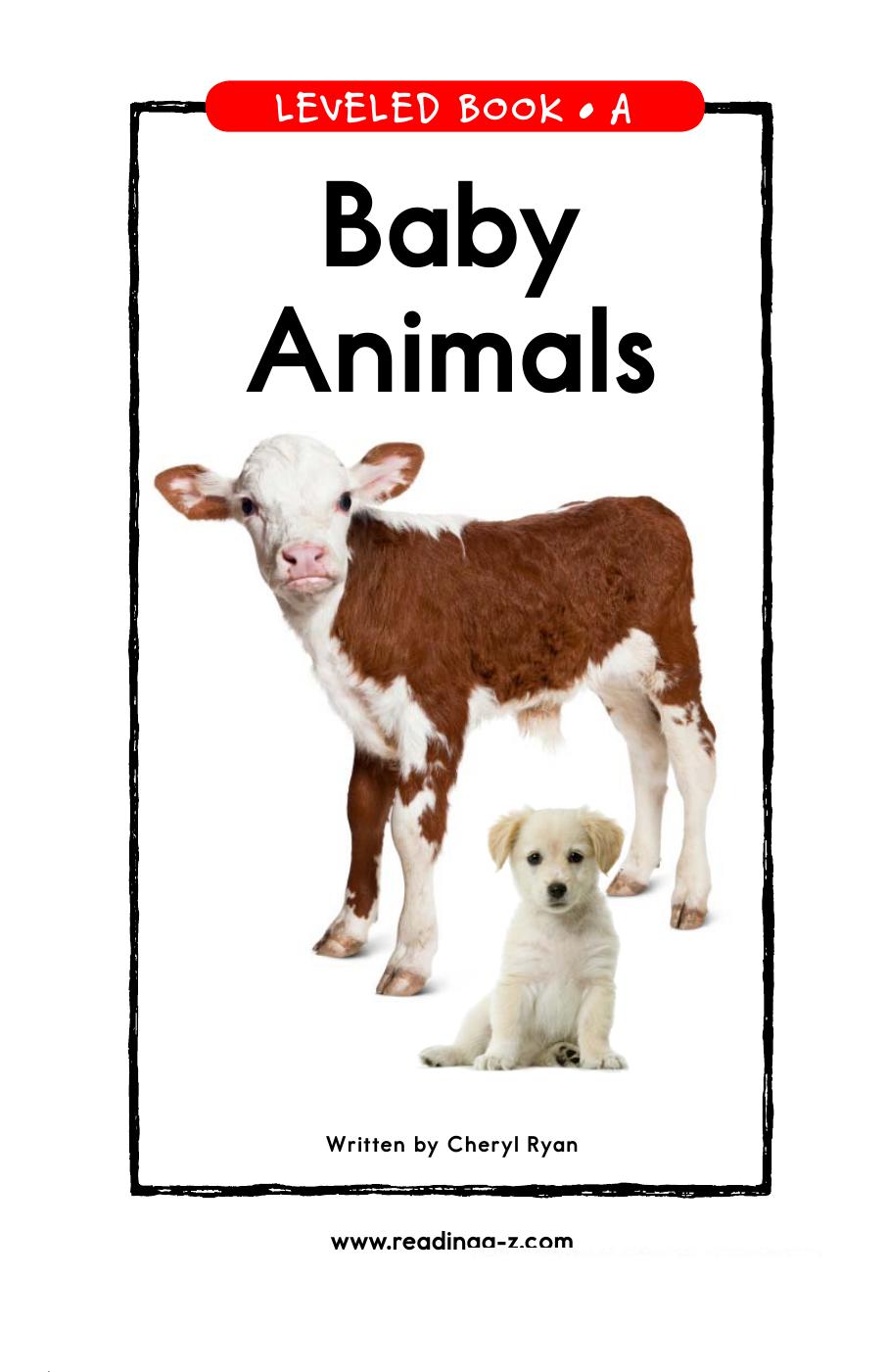 Baby Animals - Touch Stories