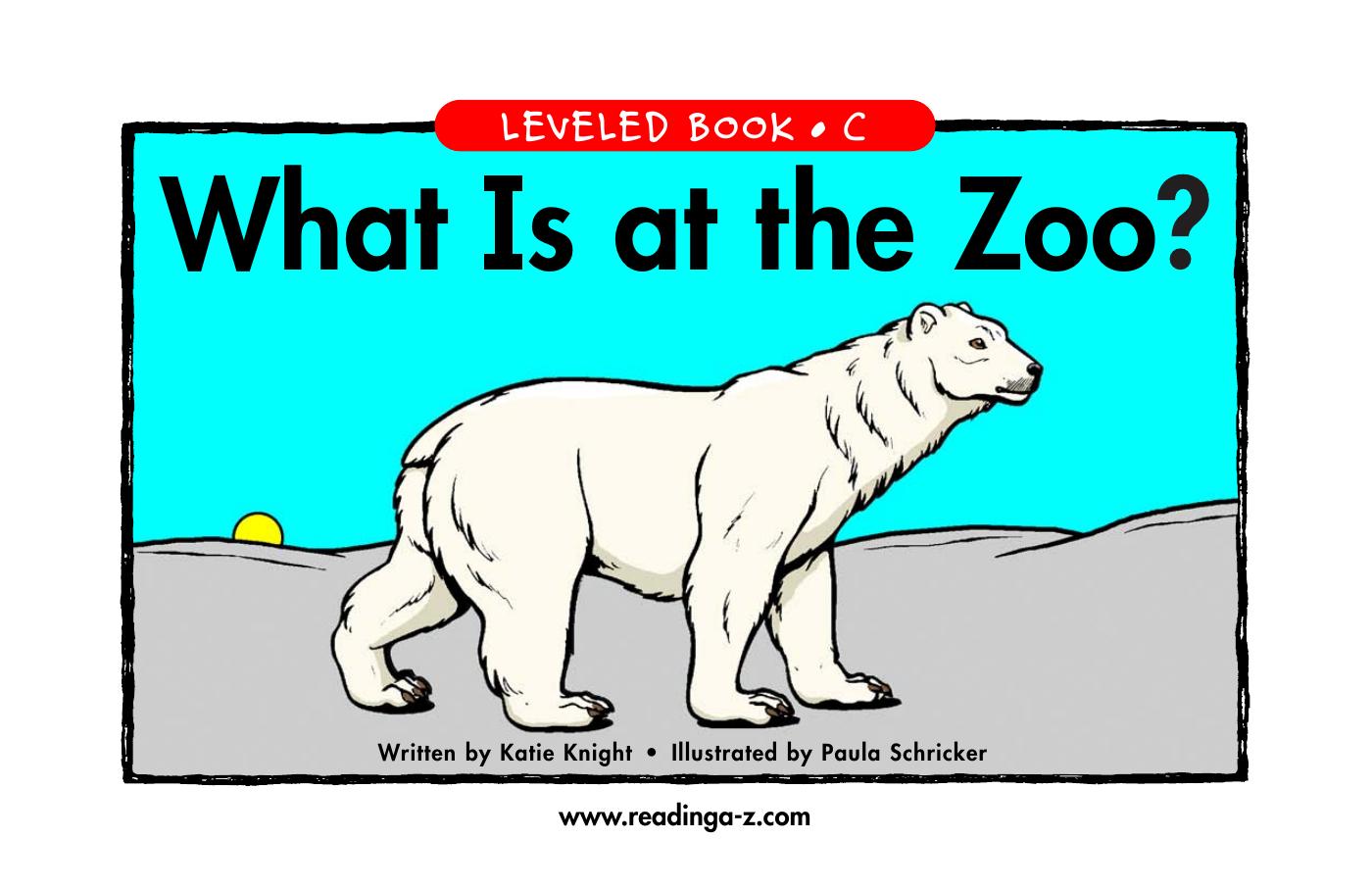What Is At the Zoo - Touch Stories